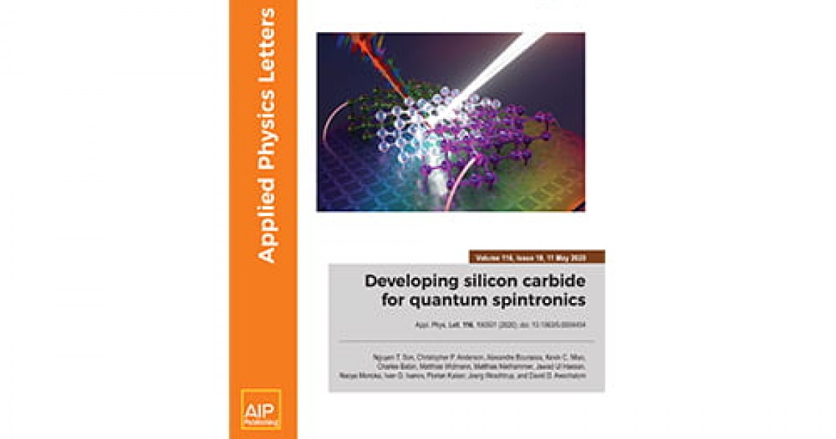 David Awschalom's research featured on the cover of Applied Physics ...